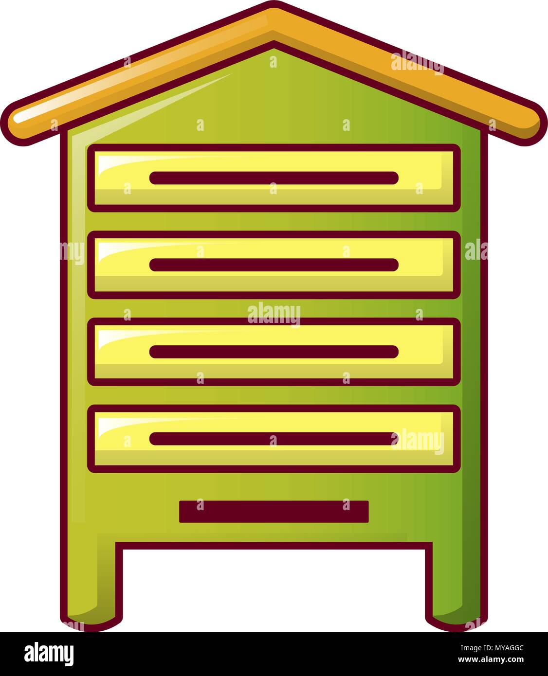 Beehive icon, cartoon style Stock Vector Image & Art - Alamy