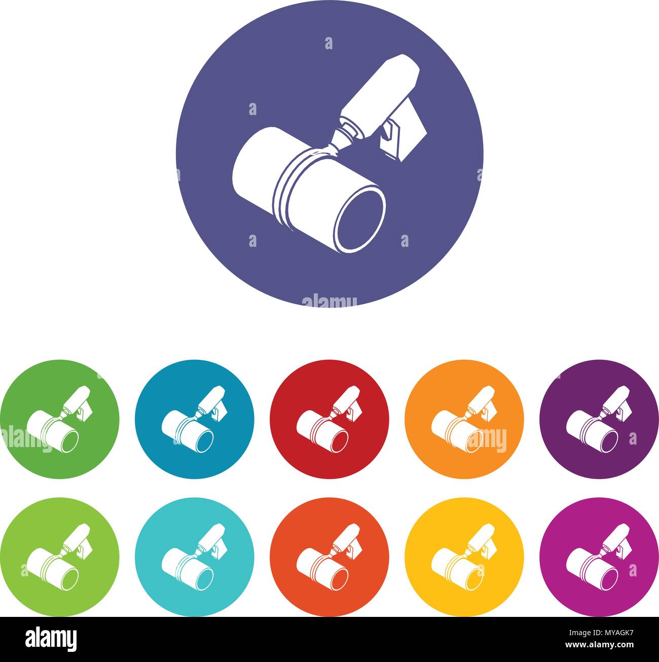 Welding torch cutting icons set vector color Stock Vector Image & Art ...