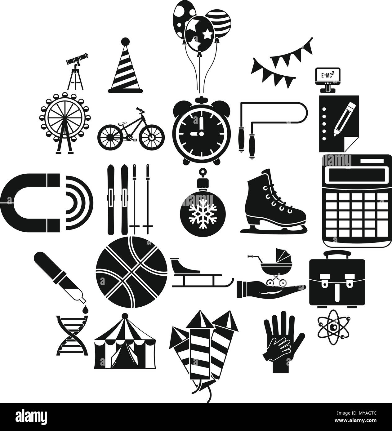 Learner icons set, simple style Stock Vector Image & Art - Alamy
