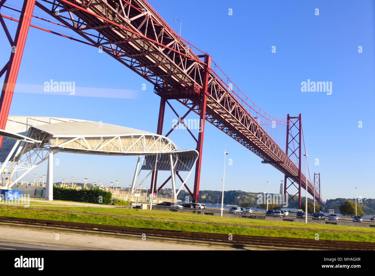 the famous bridge 25 April on the river Tagus in Lisbon Inspired by the ...