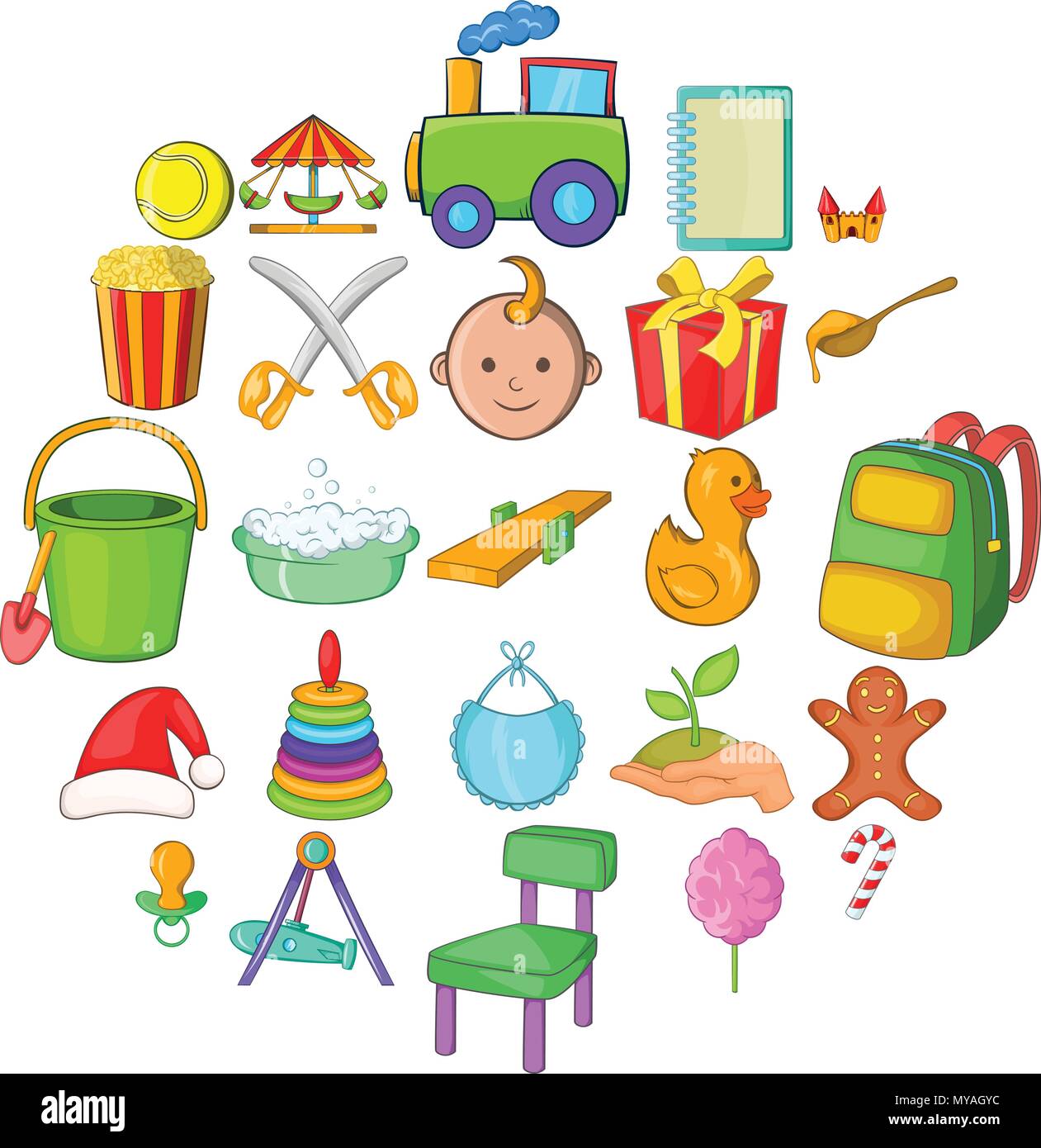 Apprentice icons set, cartoon style Stock Vector Image & Art - Alamy