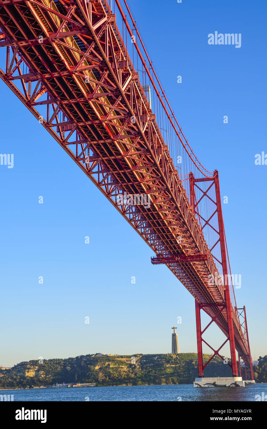 the famous bridge 25 April on the river Tagus in Lisbon Inspired by the ...