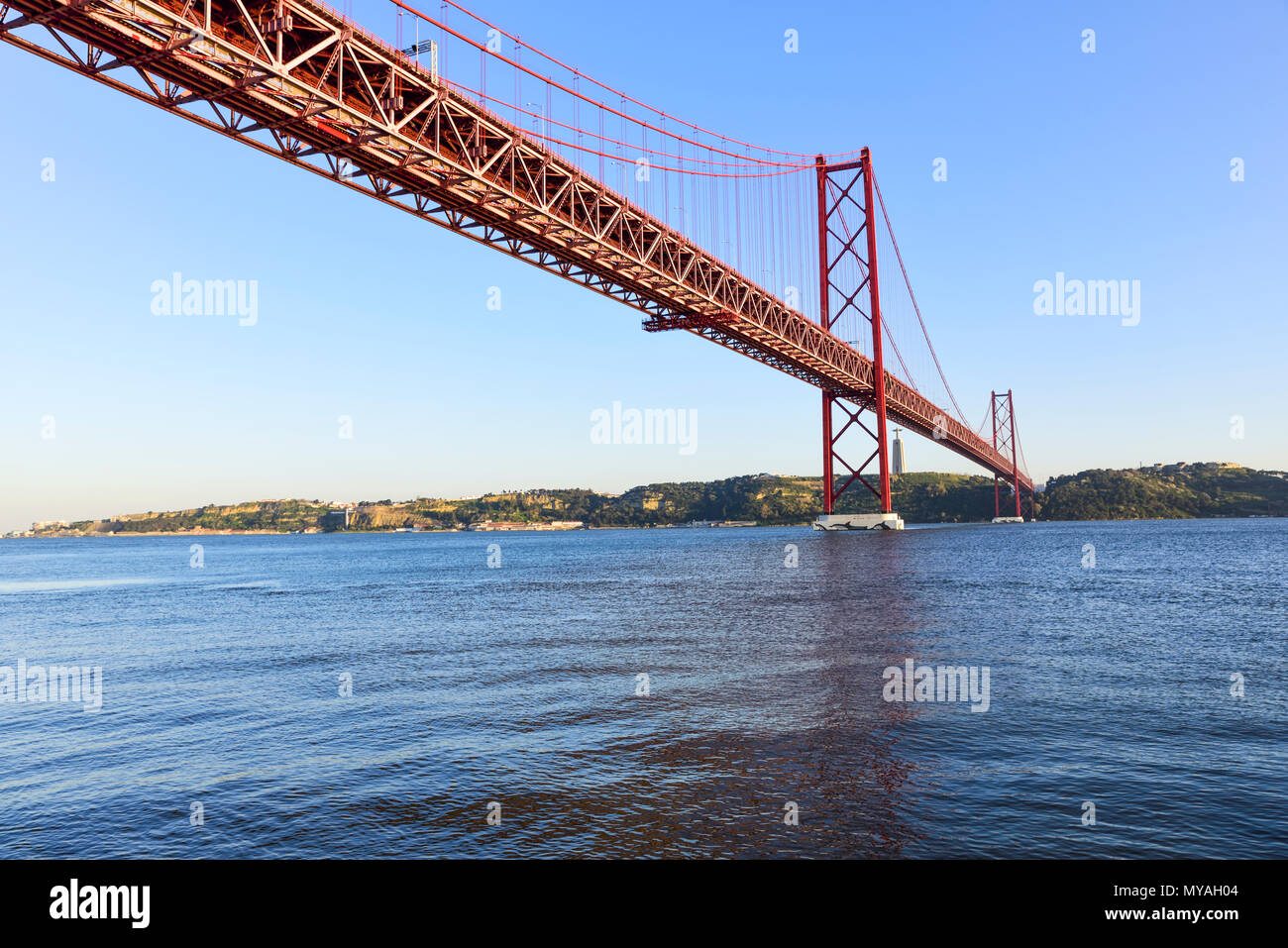 the famous bridge 25 April on the river Tagus in Lisbon Inspired by the ...