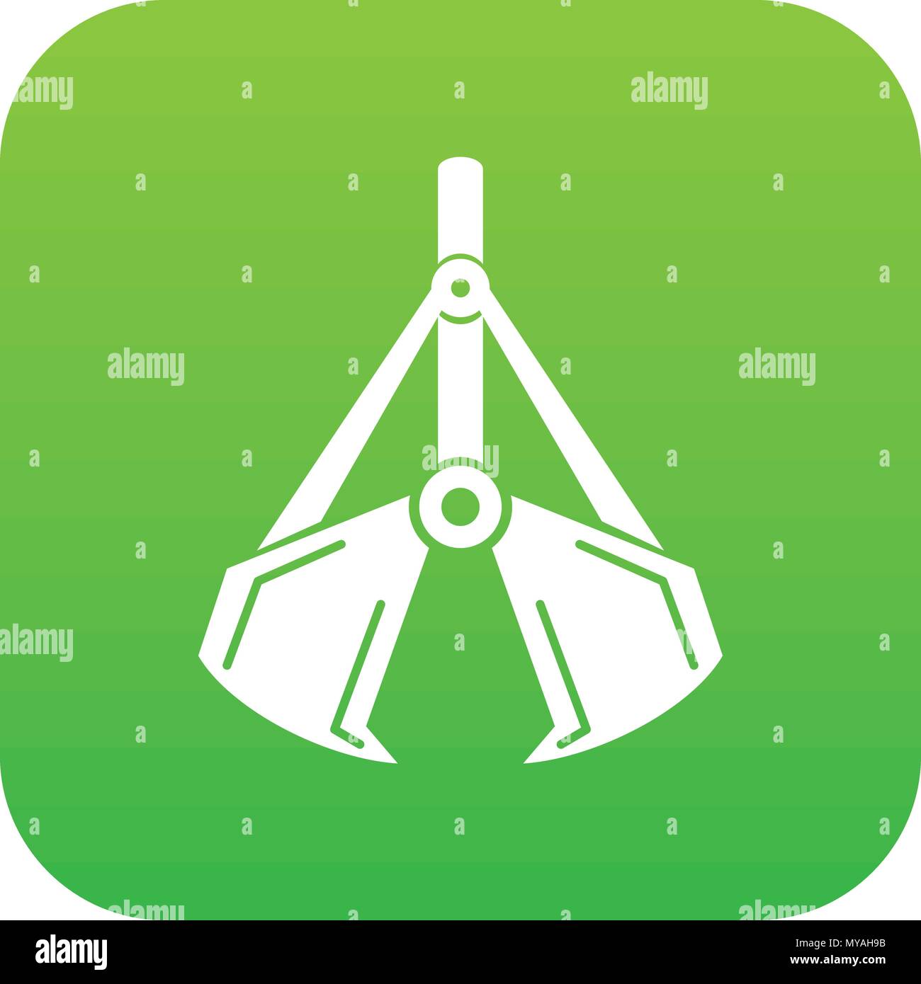 Excavator digger working construction Stock Vector Images - Alamy