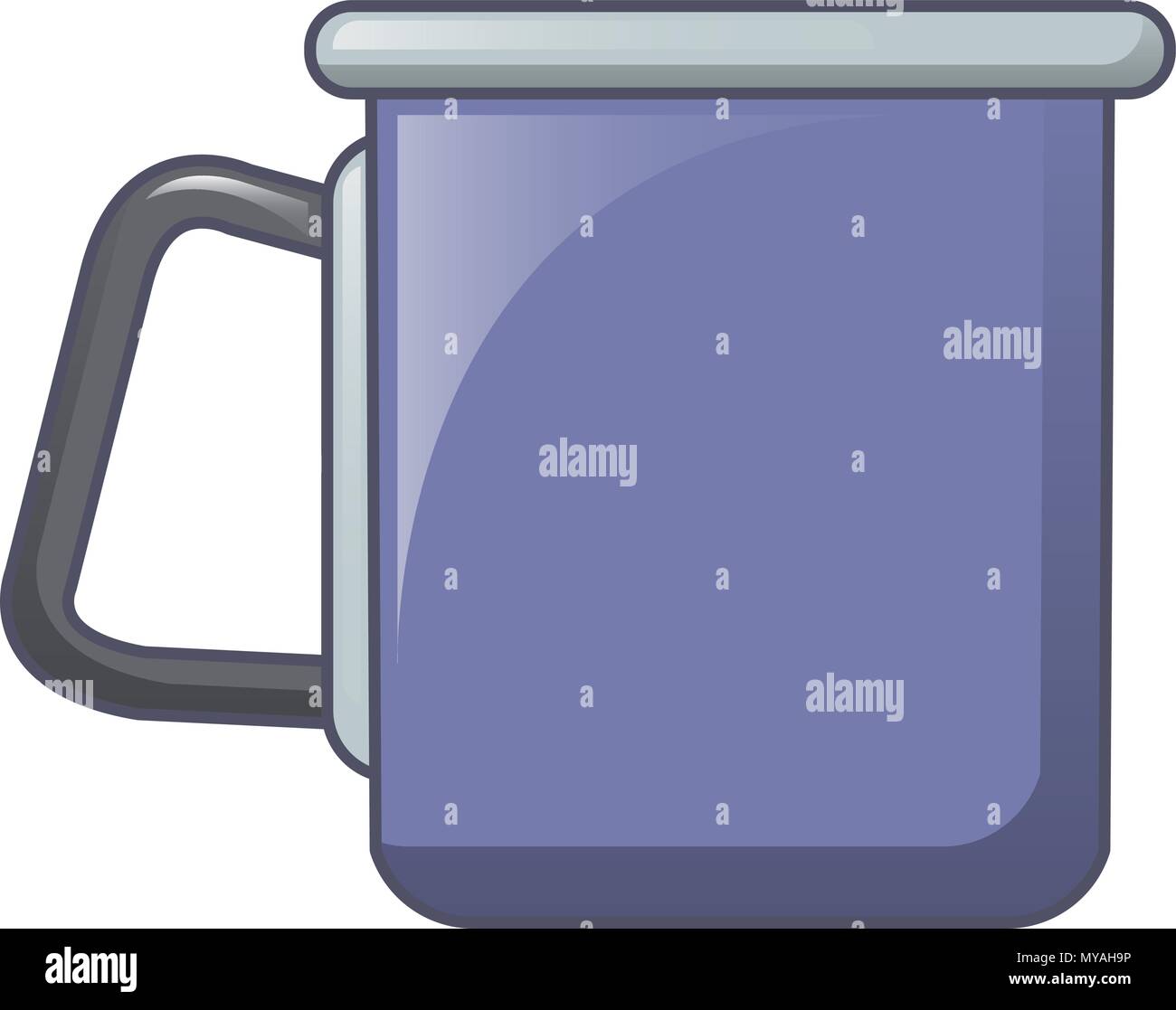 Camp steel cup icon, cartoon style Stock Vector Image & Art - Alamy