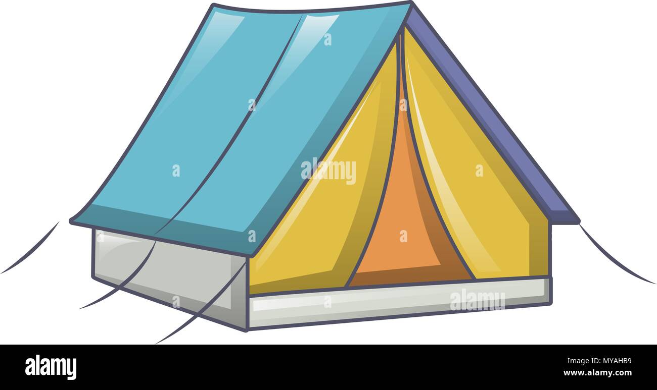 Tent camp icon, cartoon style Stock Vector Image & Art - Alamy