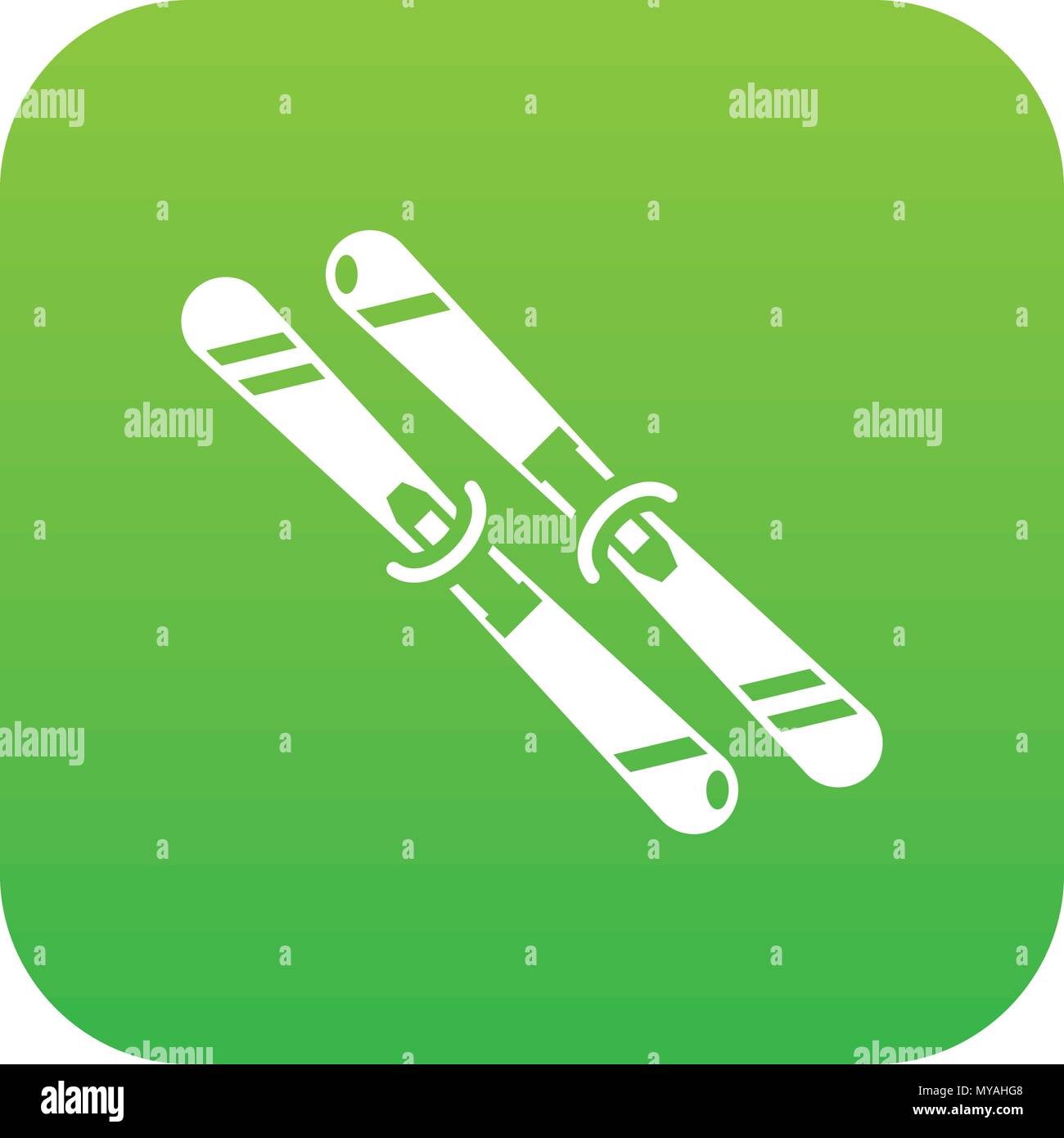 Skiing icon, simple black style Stock Vector Image & Art - Alamy