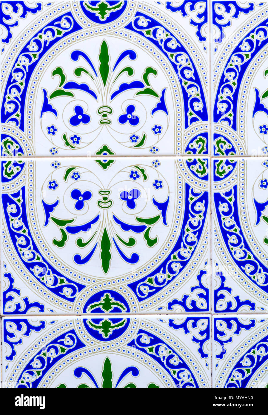 Traditional ornamental Spanish decorative tiles, original ceramic tiles ...