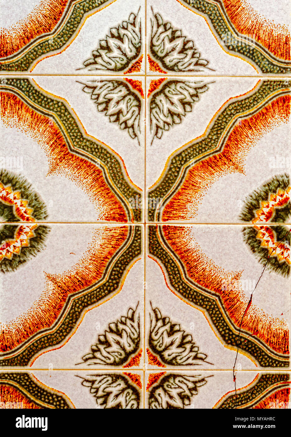 Traditional ornamental Spanish decorative tiles, original ceramic tiles ...