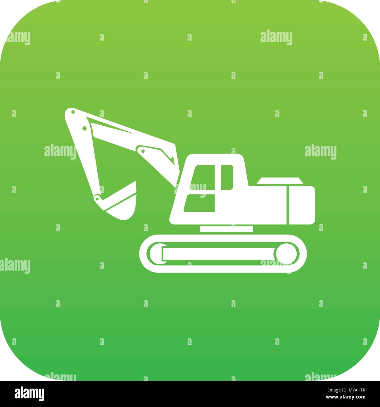 Digging machine icon, simple style Stock Vector Image & Art - Alamy