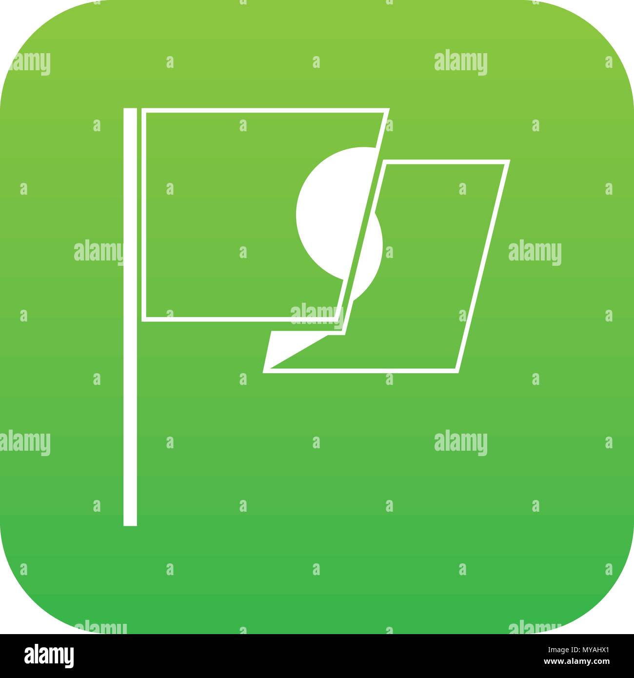 Flag of Japan icon digital green Stock Vector Image & Art - Alamy
