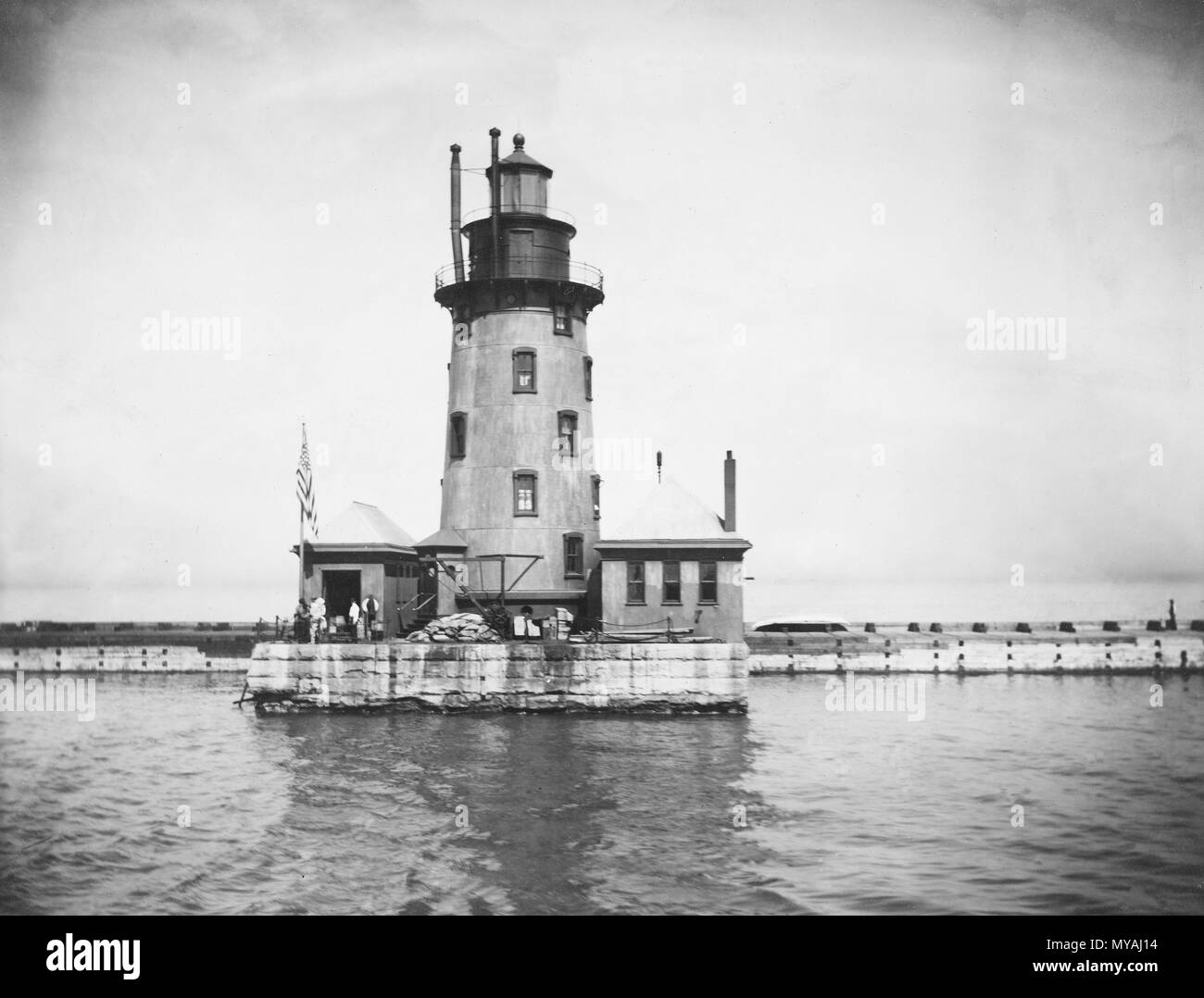 Early lighthouses chicago hi-res stock photography and images - Alamy