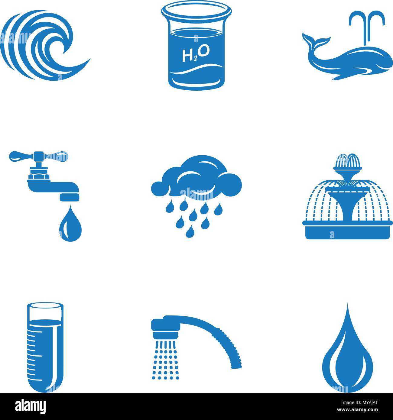 Water issue icons set, simple style Stock Vector Image & Art - Alamy