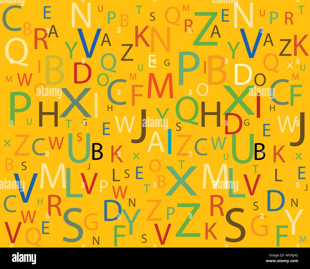 Colorful letters background Stock Vector Image & Art - Alamy