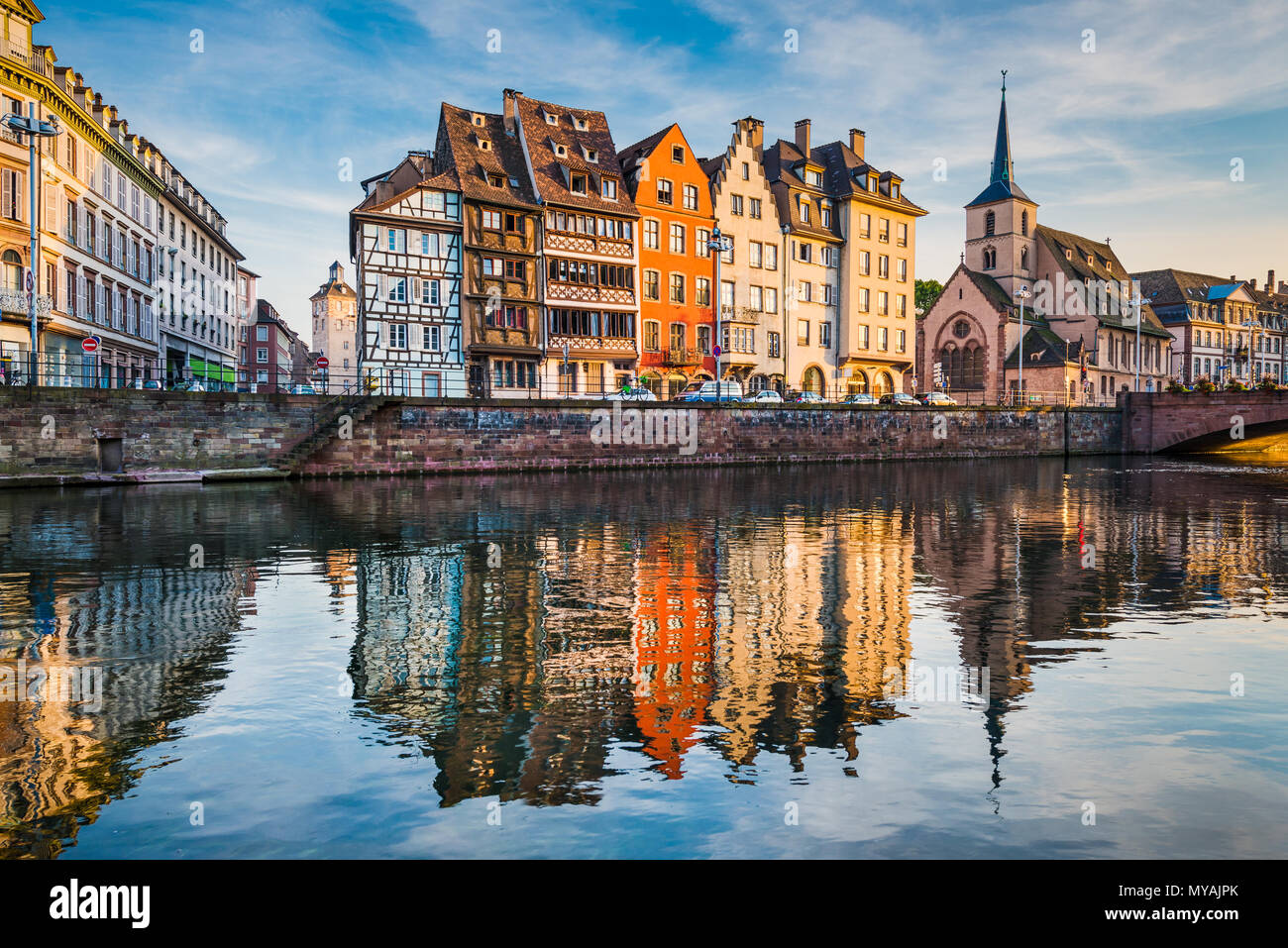 Old town of Strasbourg, France during sunset Stock Photo - Alamy