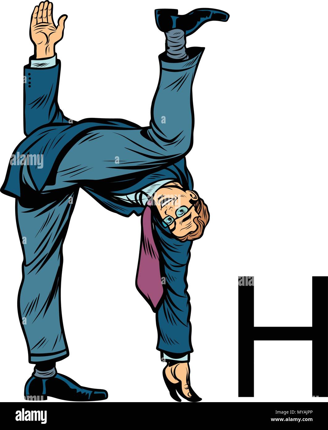 Cartoon letter h hi-res stock photography and images - Alamy