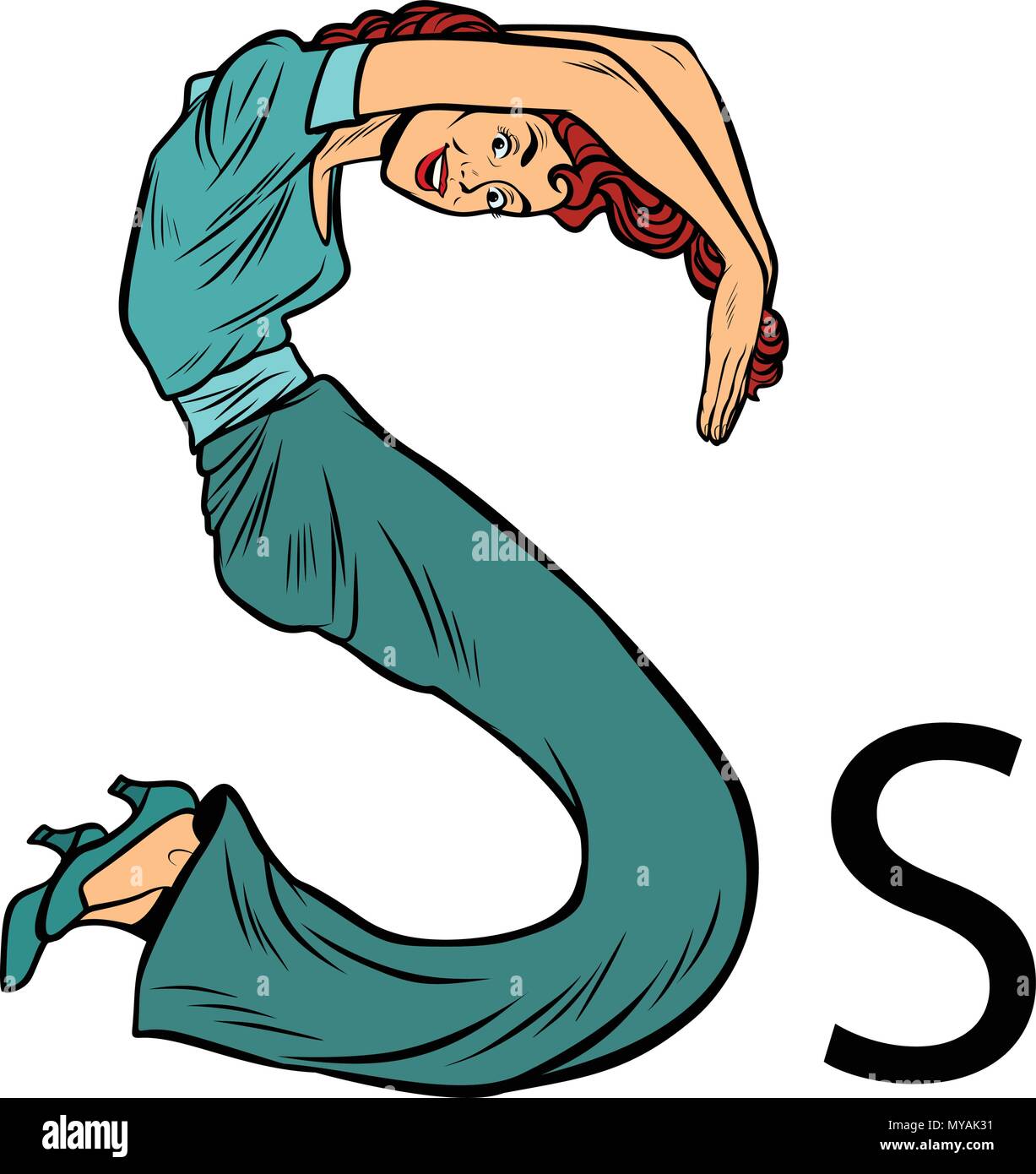 Cartoon letter s hi-res stock photography and images - Alamy