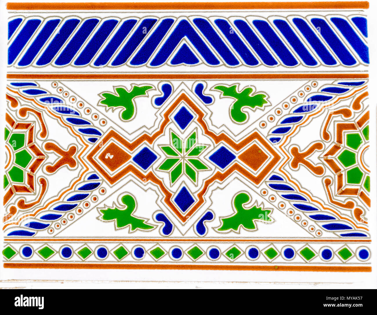 Traditional ornamental Spanish decorative tiles, original ceramic tiles ...
