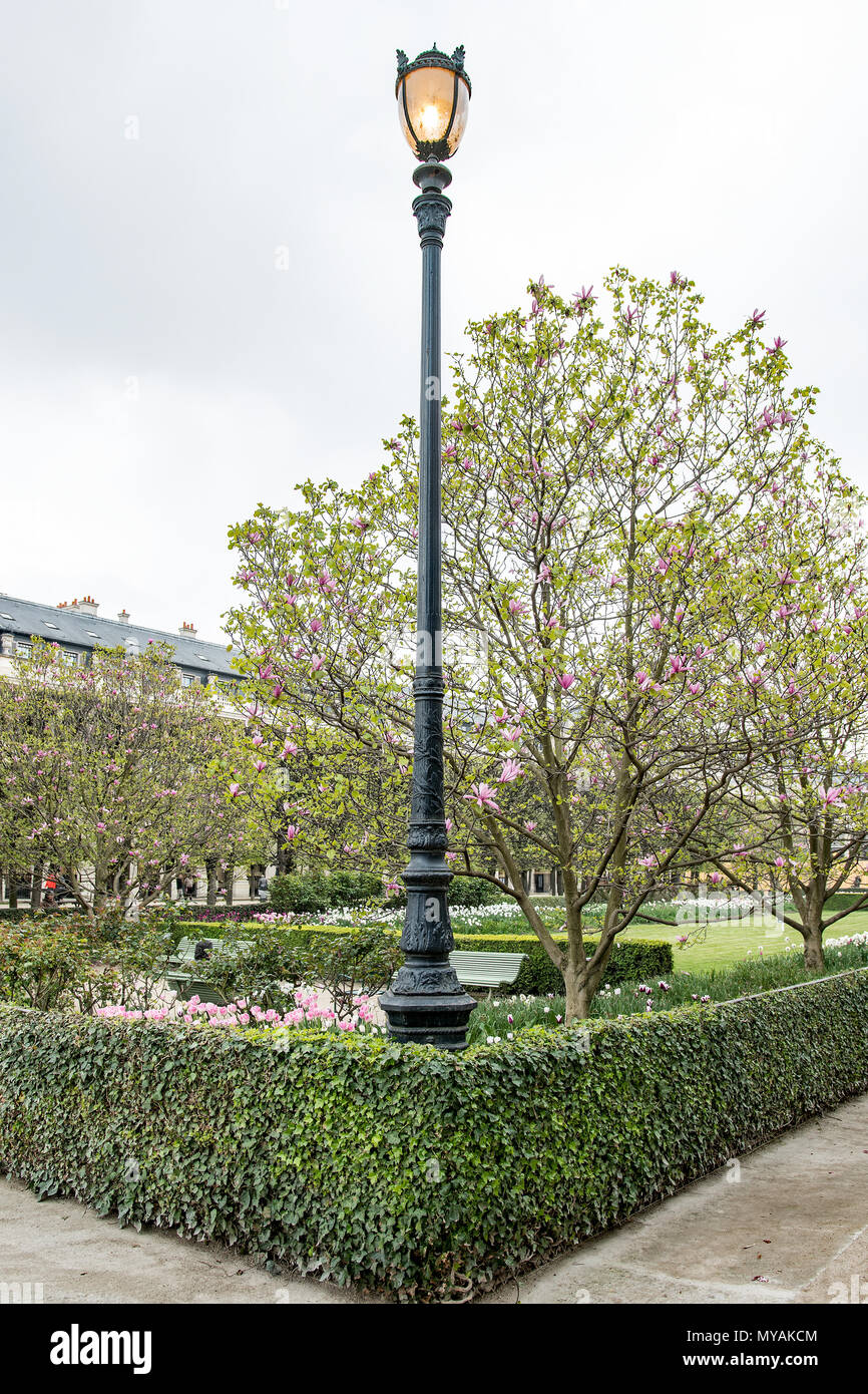 Street lamp in the park Stock Photo - Alamy