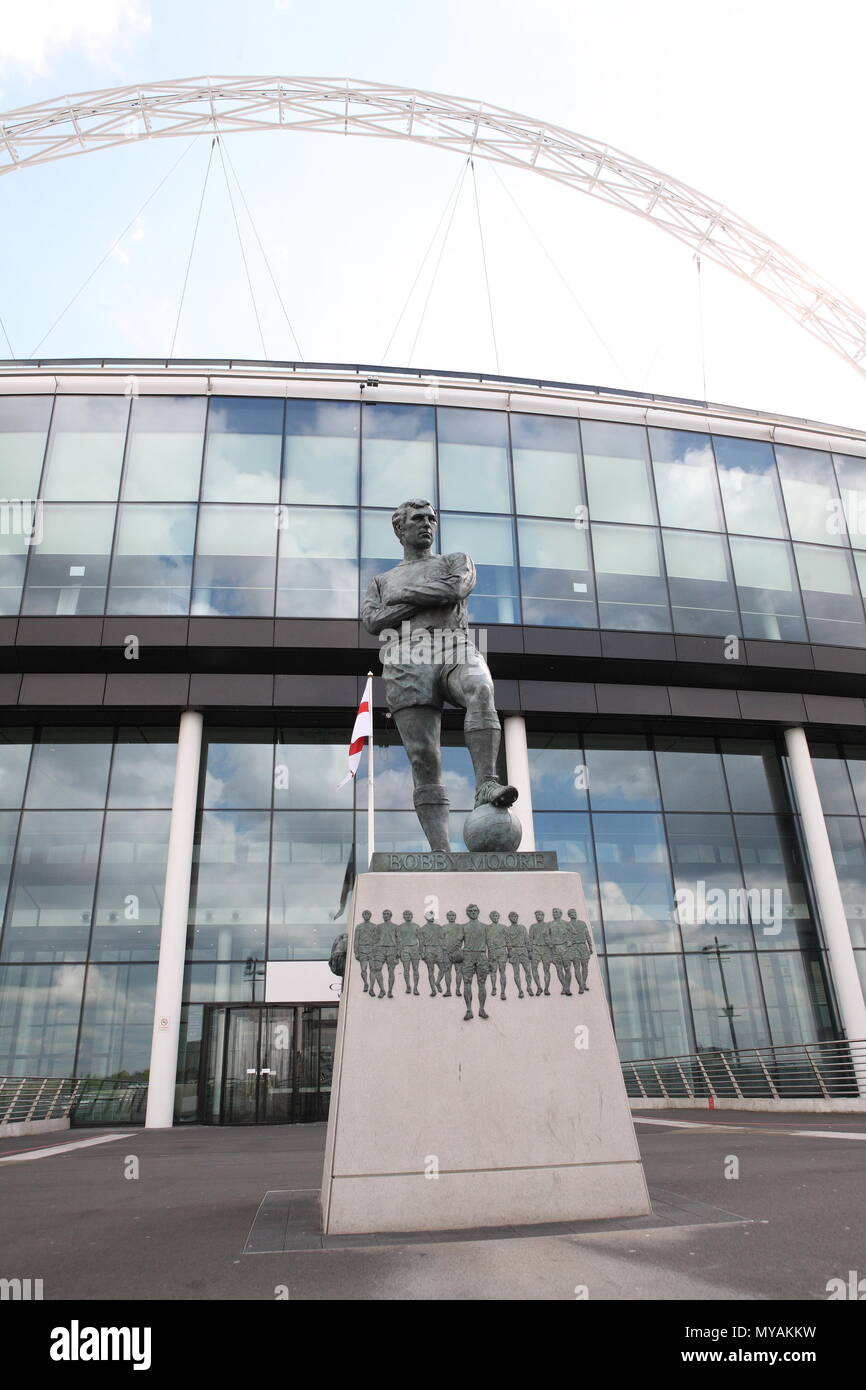 The iconic Wembley Stadium designed by Populous and Foster & Partners ...