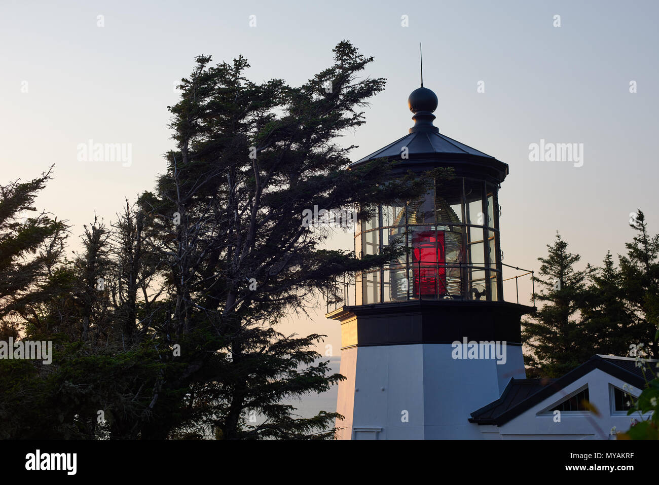 Cape Meares Lighthouse, Tillamook County, Oregon Stock Photo - Alamy