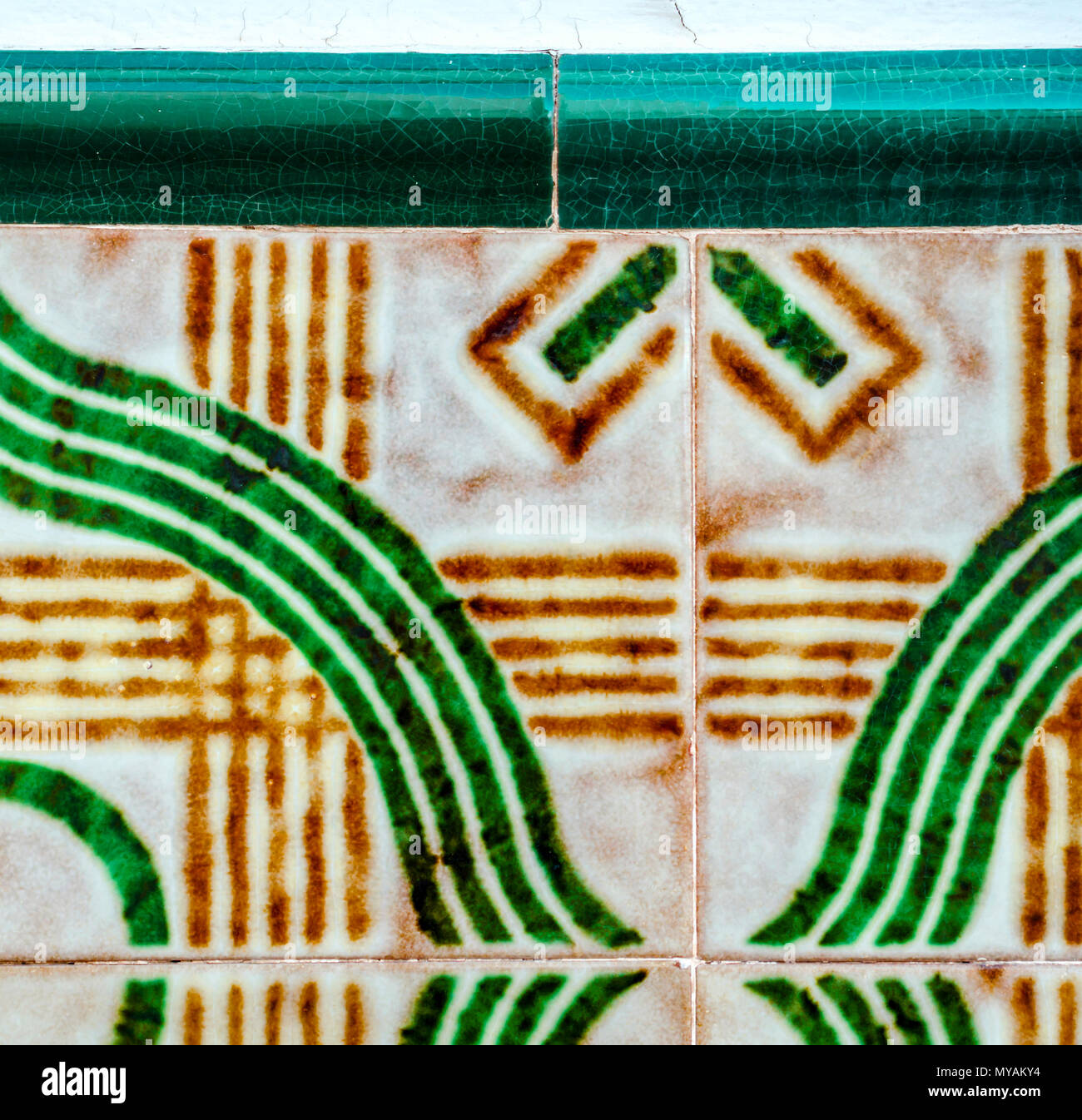 Traditional ornamental Spanish decorative tiles, original ceramic tiles ...