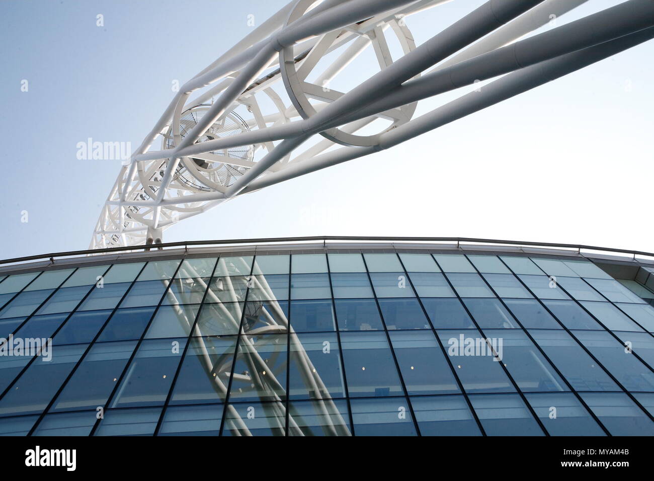 The iconic Wembley Stadium designed by Populous and Foster & Partners ...