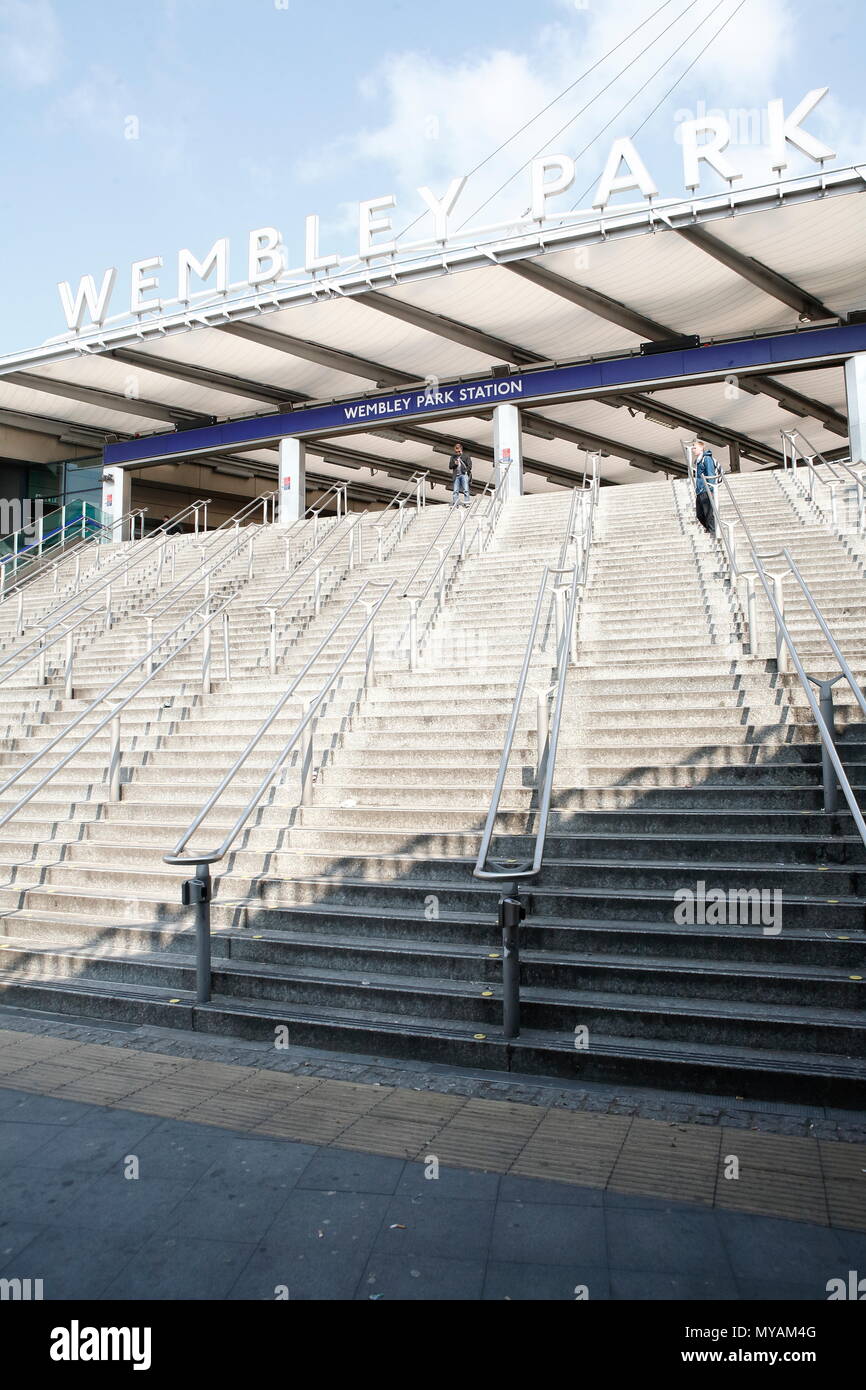 Wembley Park Underground Station, this busy station with its hundreds ...