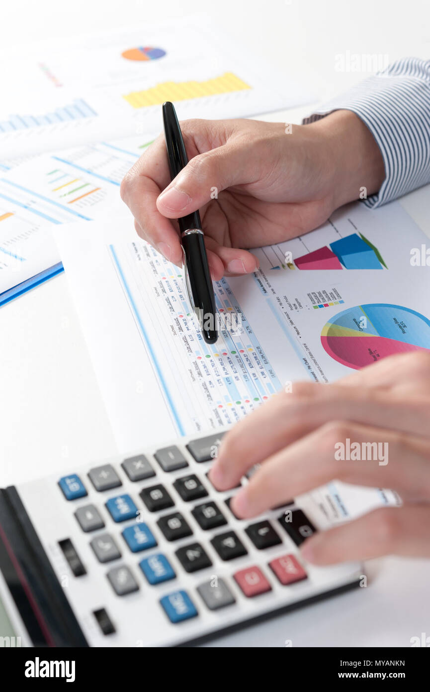Businessman show analyzing report, business performance concept Stock ... Businessman show analyzing report, business performance concept Stock ...
