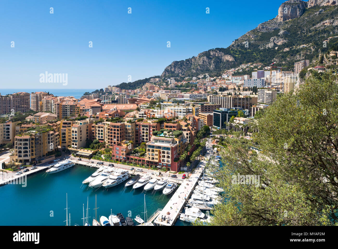 Port de Fontvieille, Monaco Stock Photo - Alamy