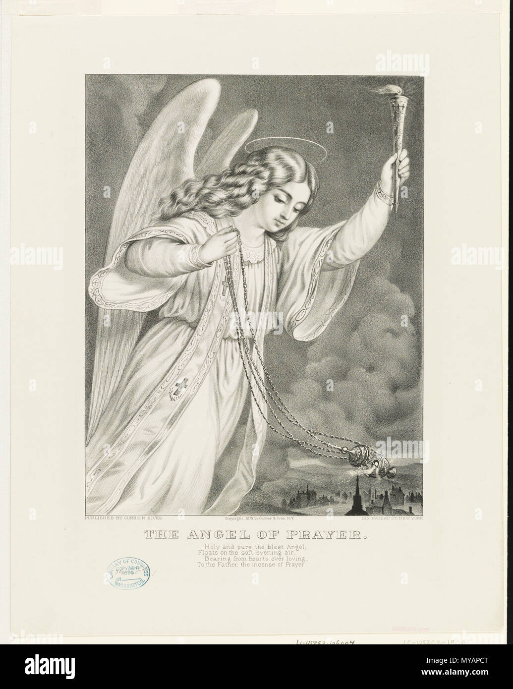 Female Guardian Angel Drawing