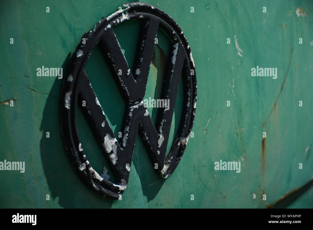 Volkswagen classic car logo sign vehicle hi-res stock photography and ...