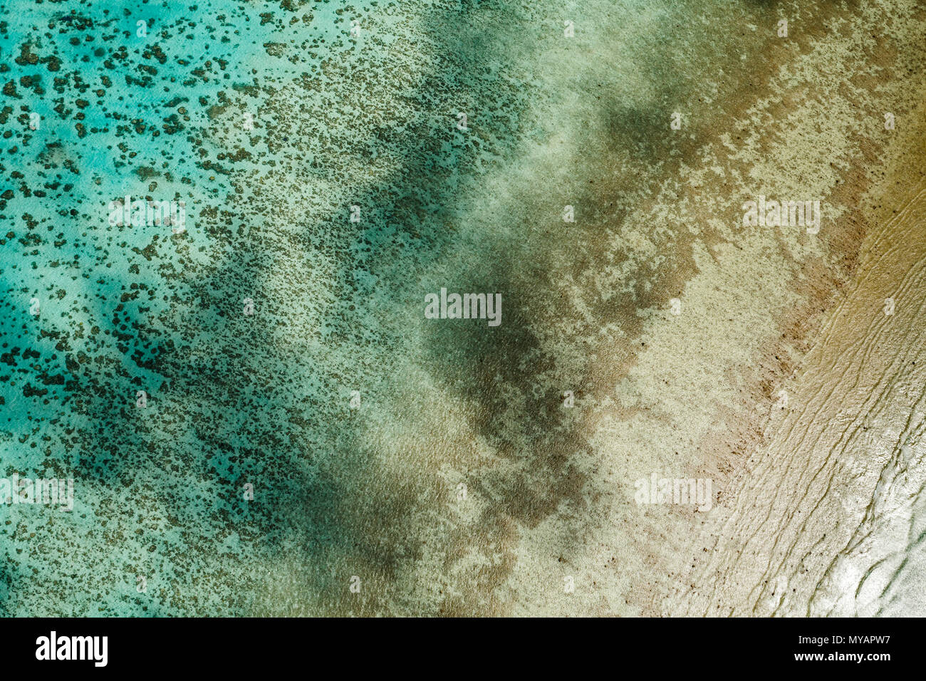 Aerial view of the abstract design and different shades of brown, green ...