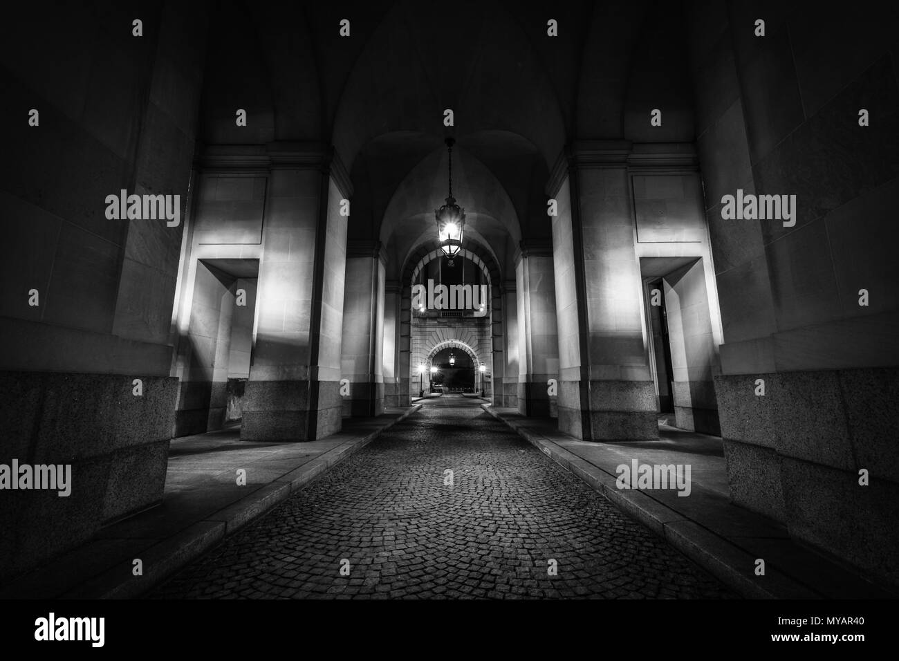 Exterior corridor at the Ronald Reagan Building and International Trade ...