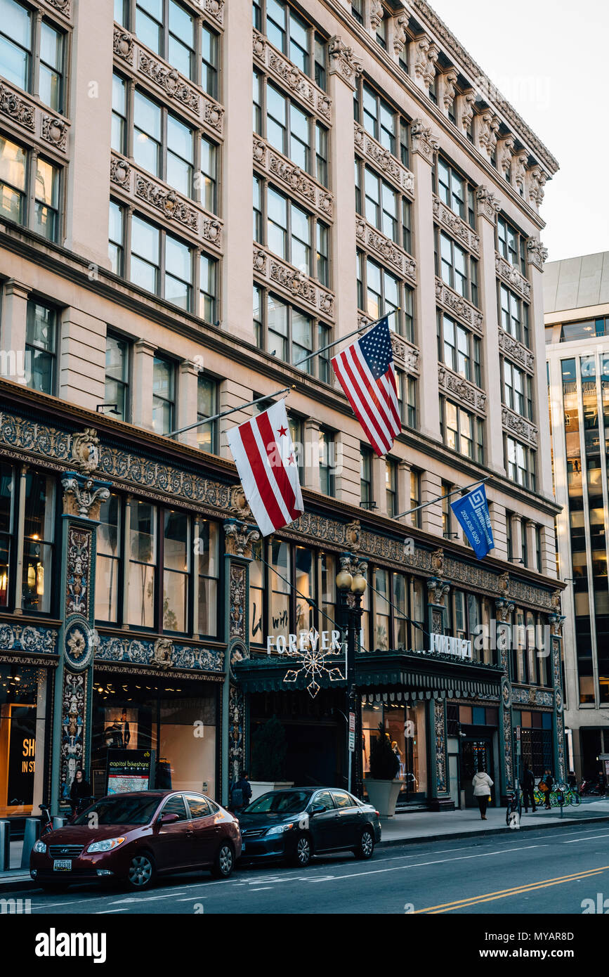 Historic building on G Street in downtown Washington, DC Stock Photo ...