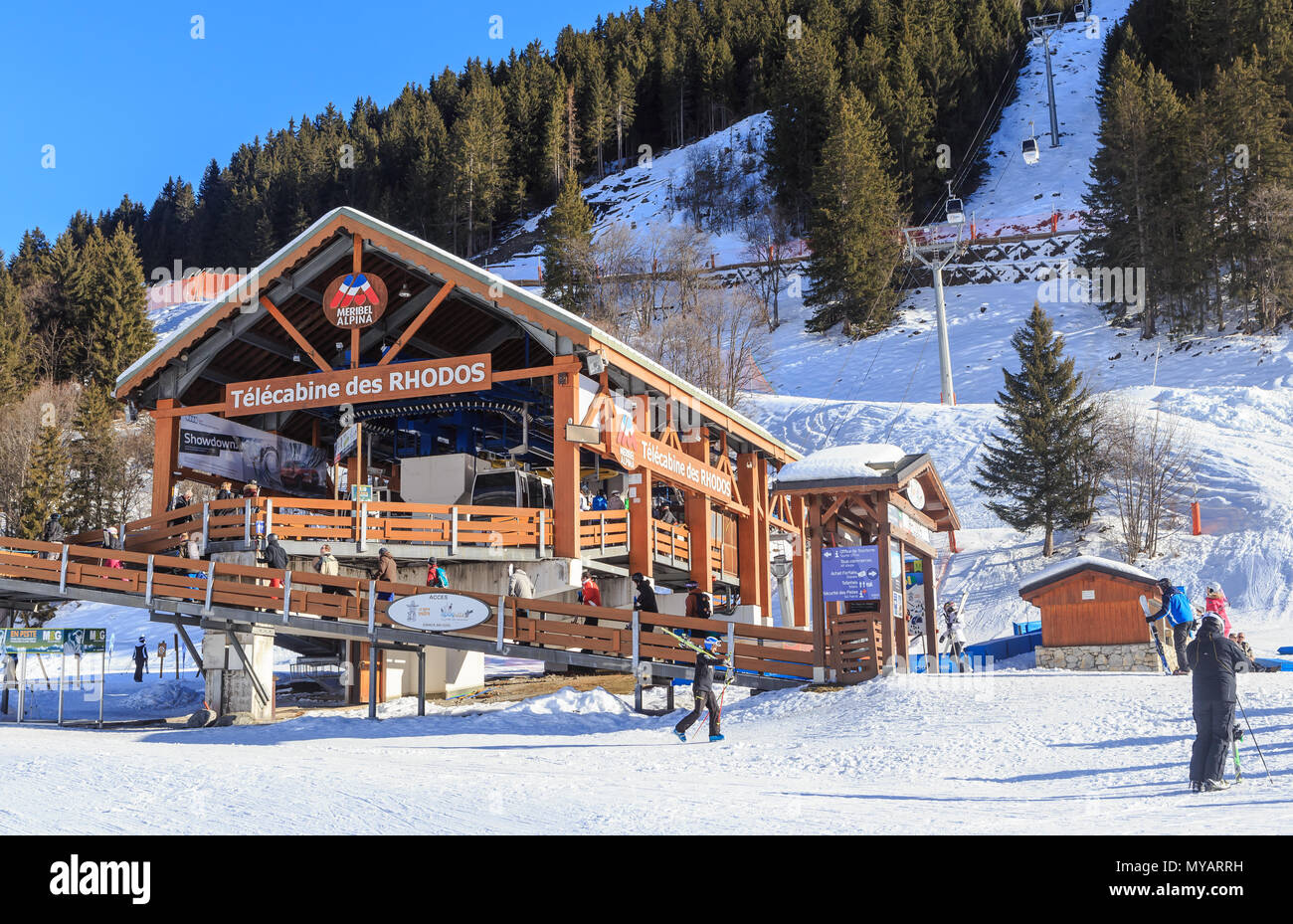 Meribel centre hi-res stock photography and images - Alamy