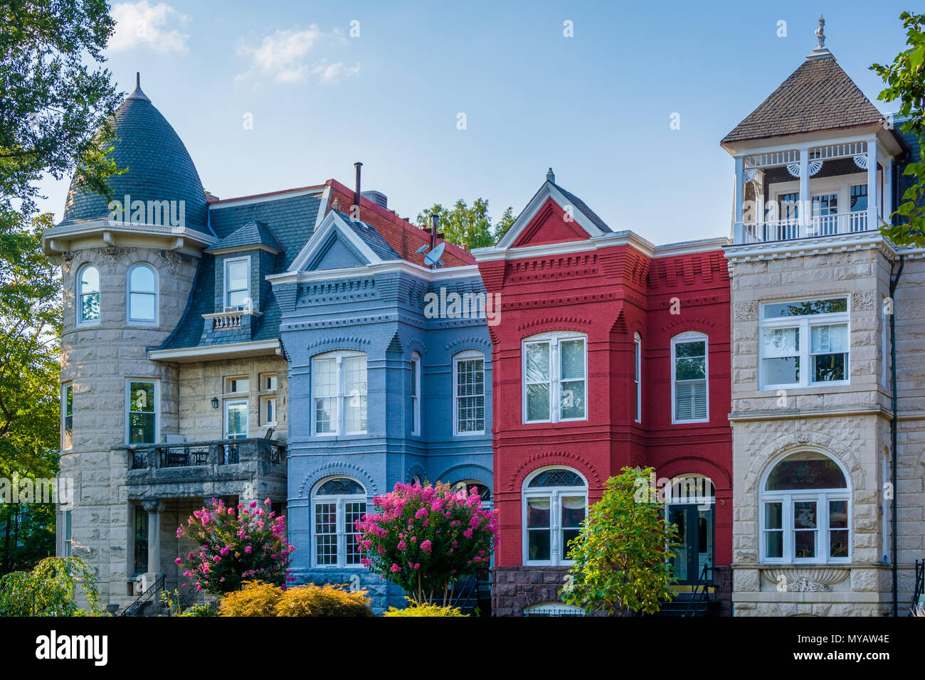 Houses in Capitol Hill, Washington, DC Stock Photo - Alamy