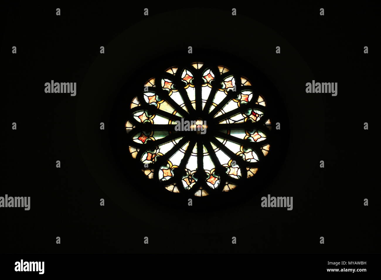 Beautiful Rose window At Ebenezer Lutheran church in Chicago, Illinois ...