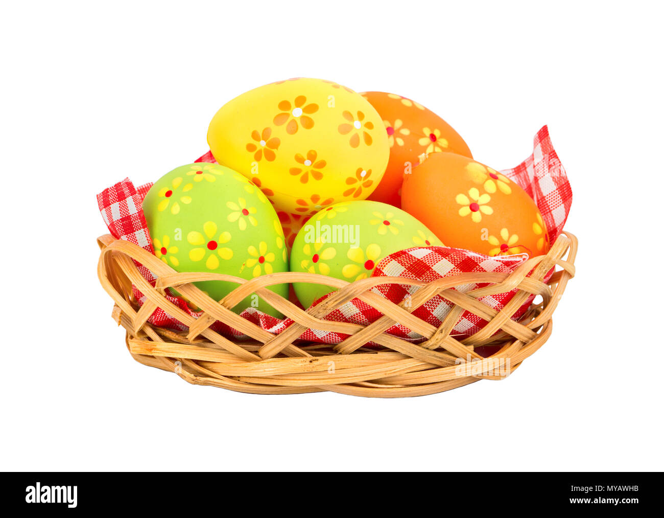 Easter basket filled plastic eggs hi-res stock photography and images ...