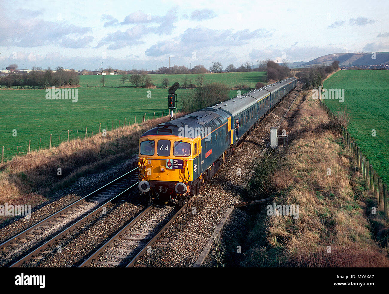 A class 33 diesel locomotive number 33116 "Hertfordshire Rail Tours ...