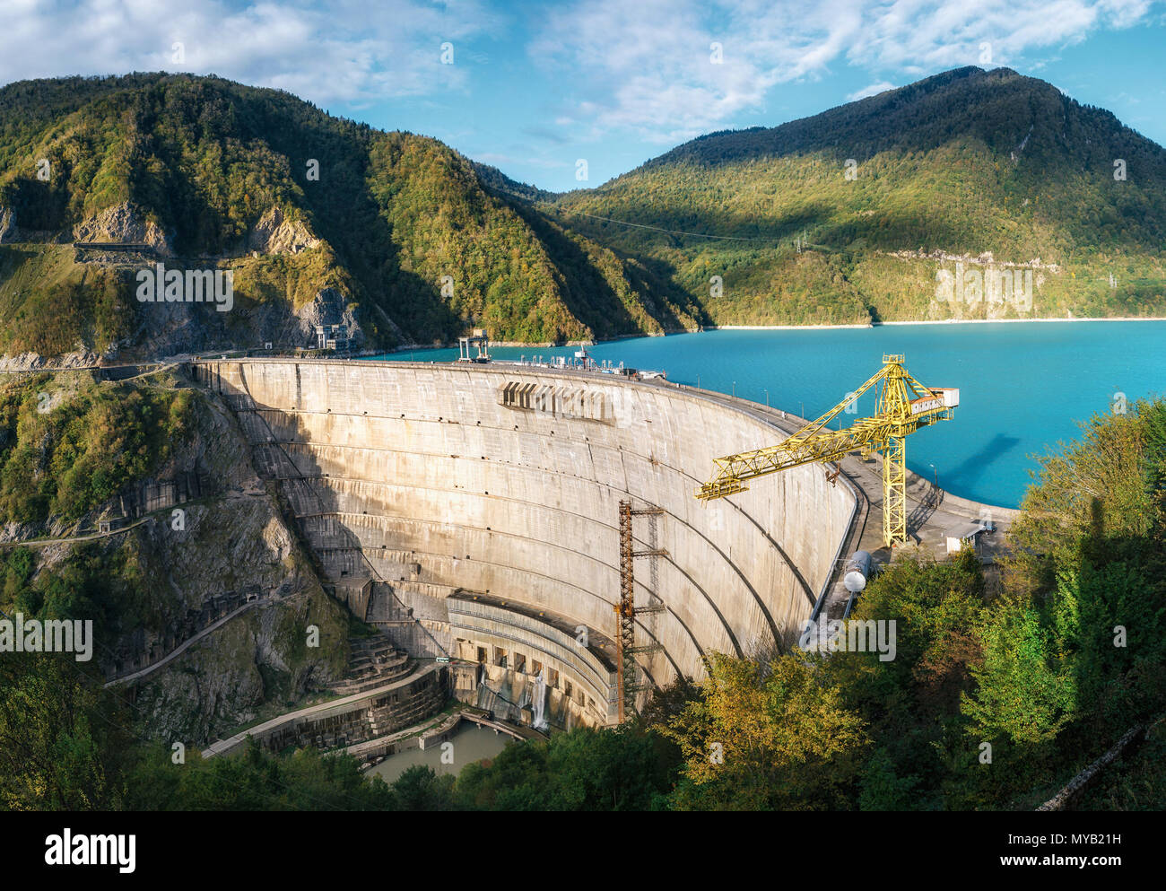 Caucasus enguri hydroelectric dam hi-res stock photography and images ...