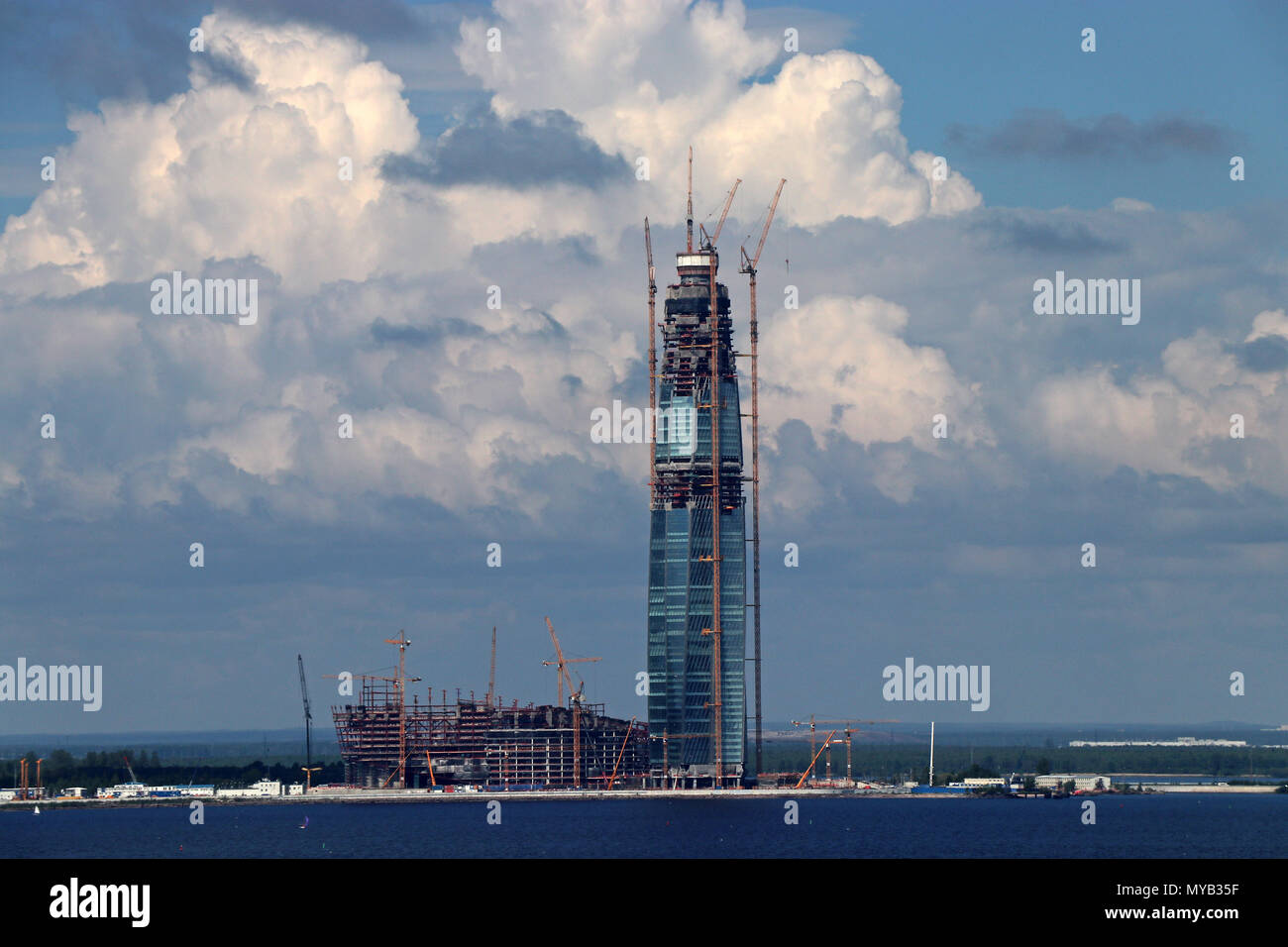 Gazprom tower hi-res stock photography and images - Alamy