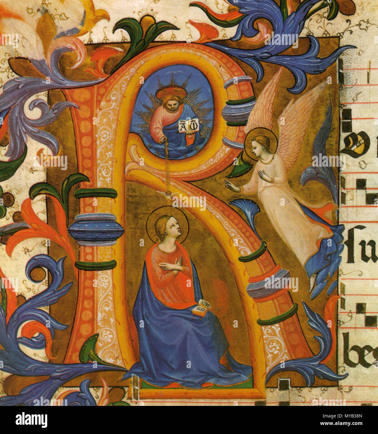 . Beato angelico, anunciazione c. 33v, messale 558, 1430 circa, san ...