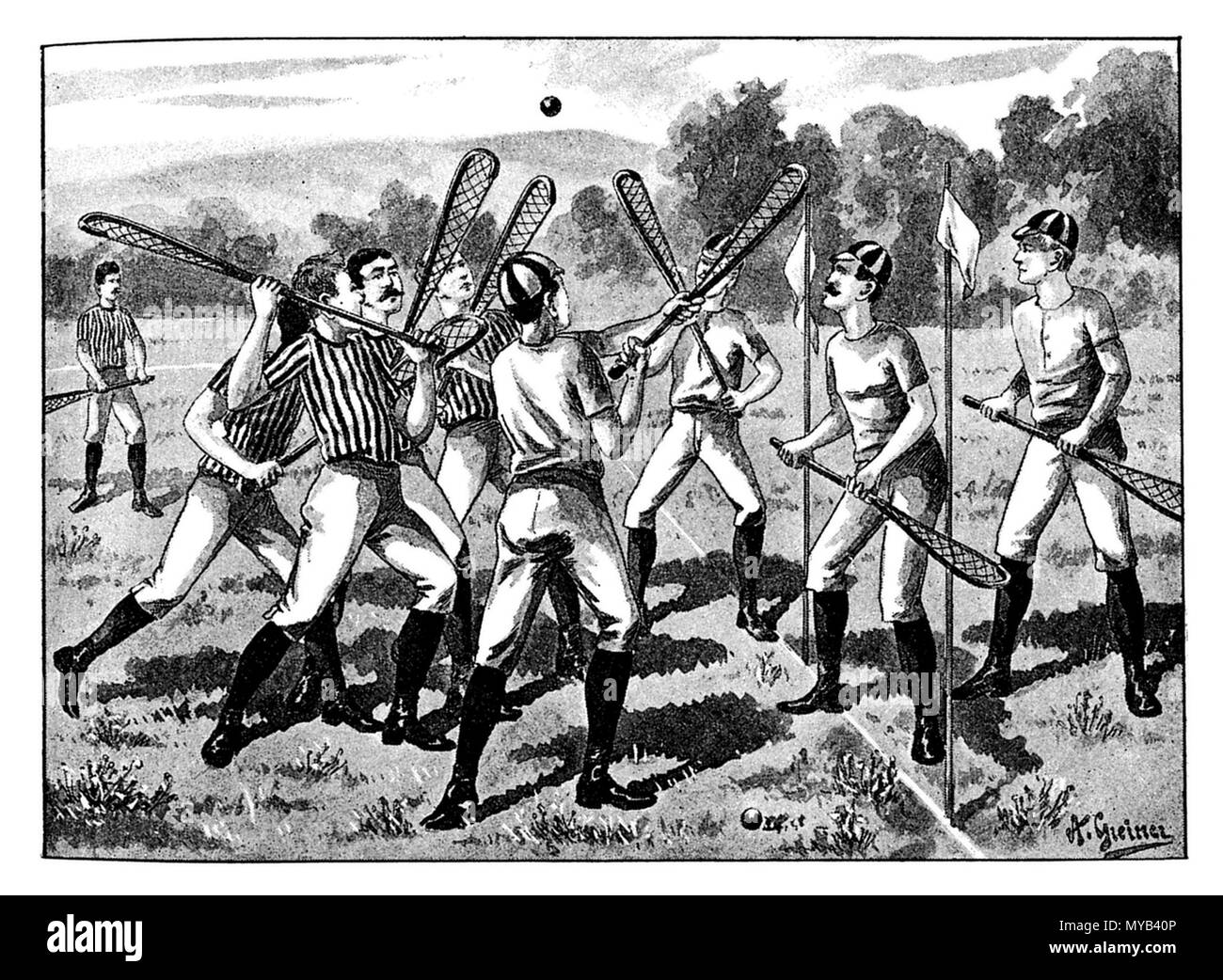 Vintage Lacrosse High Resolution Stock Photography and Images - Alamy