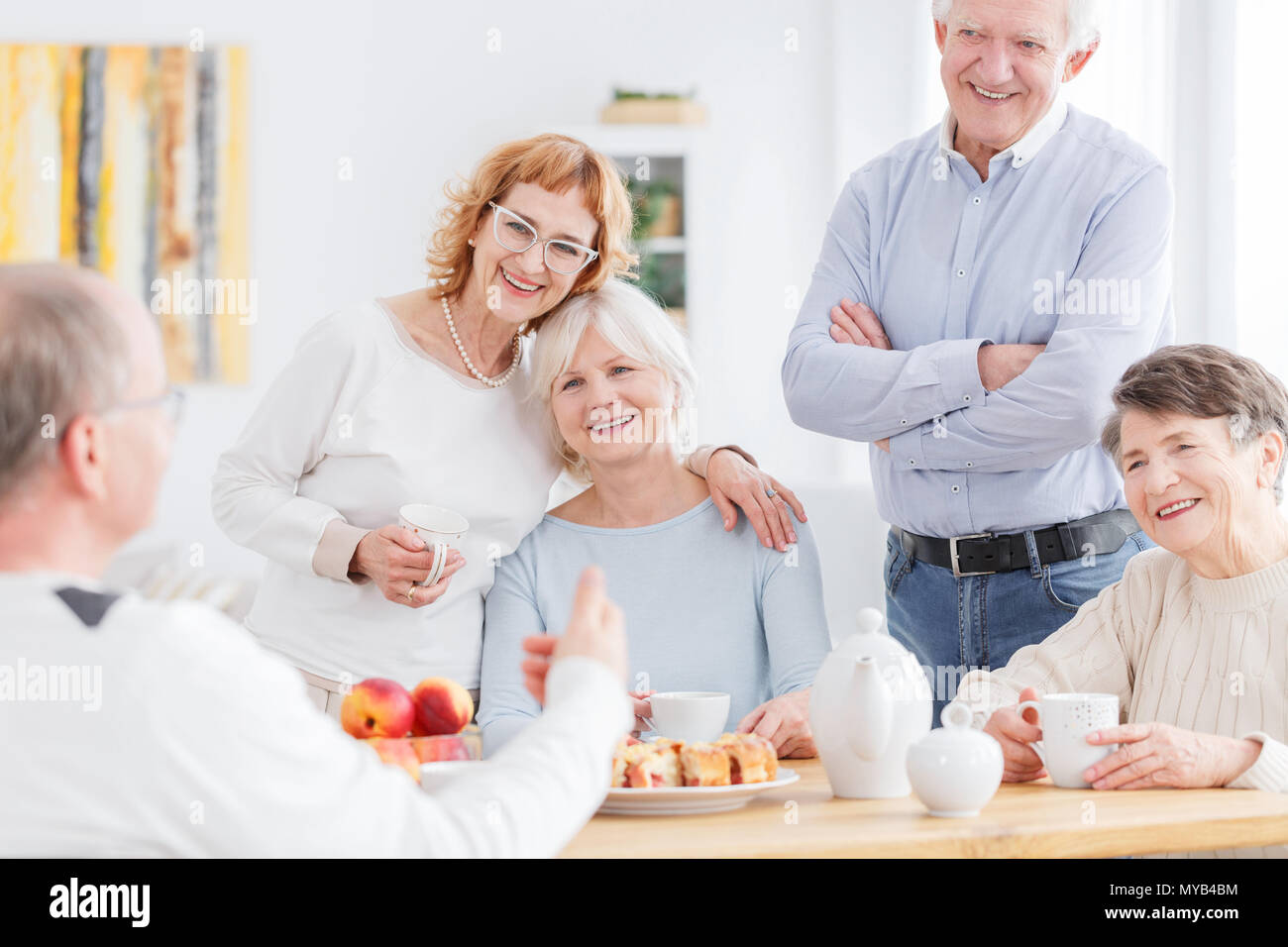 Seniors meeting school hi-res stock photography and images - Alamy