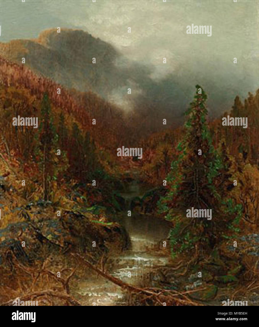 76 Blakelock, Ralph Albert - Mountain Landscape (1877 Stock Photo - Alamy