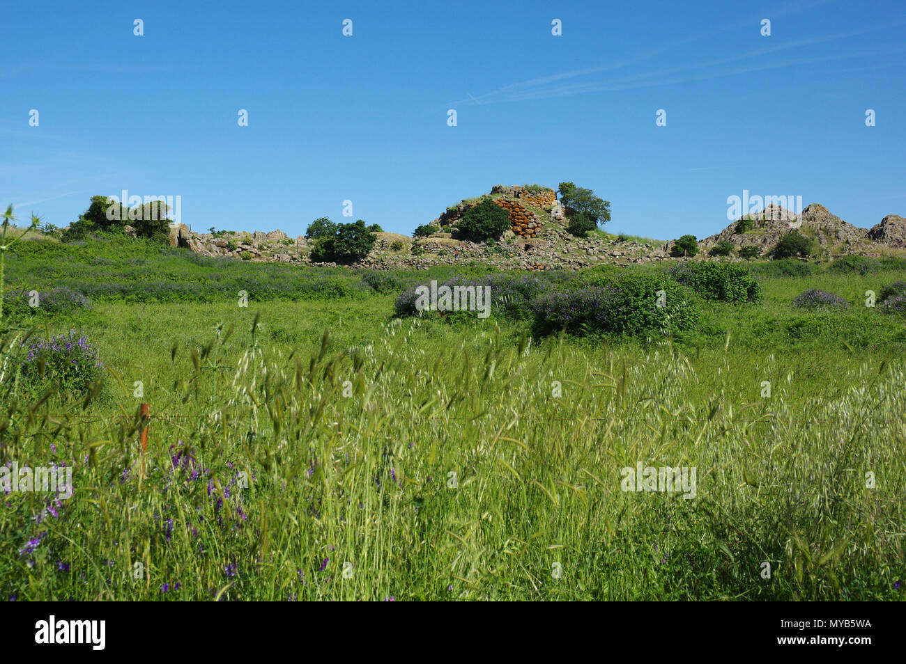 Macomer, Sardinia, Italy. Tamuli archeological area Stock Photo - Alamy