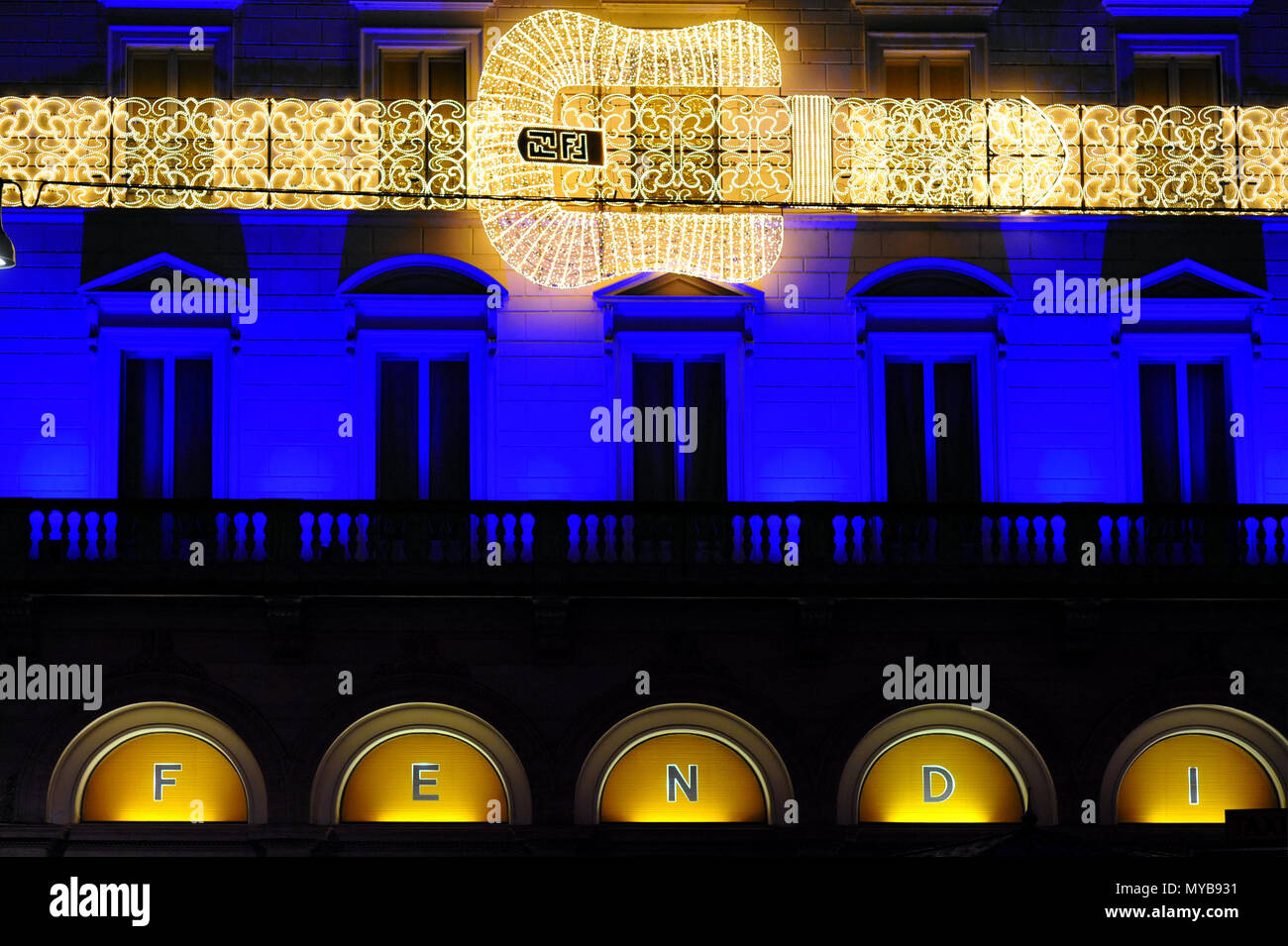 Fendi Flagship store - Rome - Italy Stock Photo - Alamy