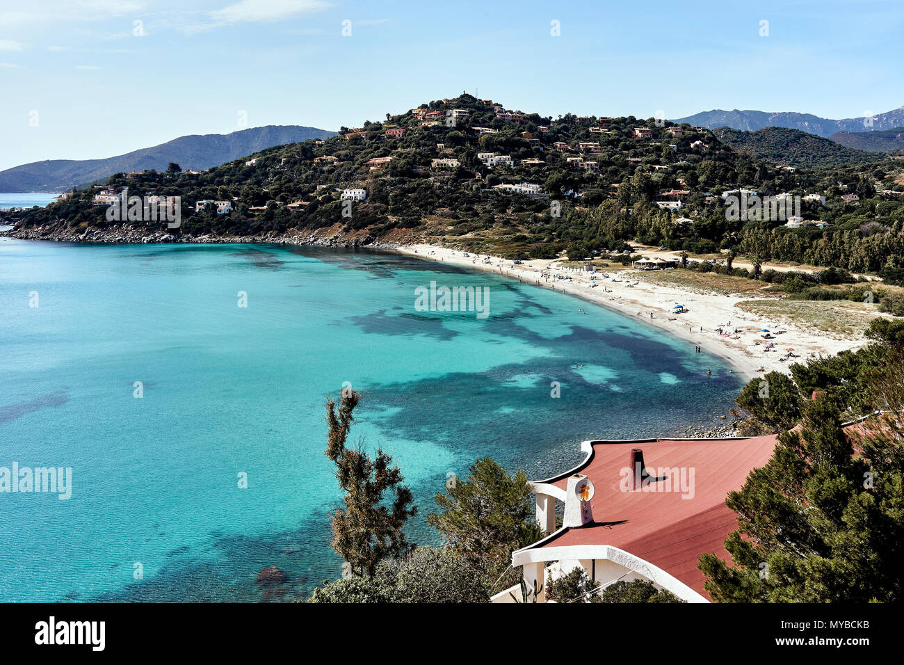landscape mediterranean sea view Stock Photo - Alamy