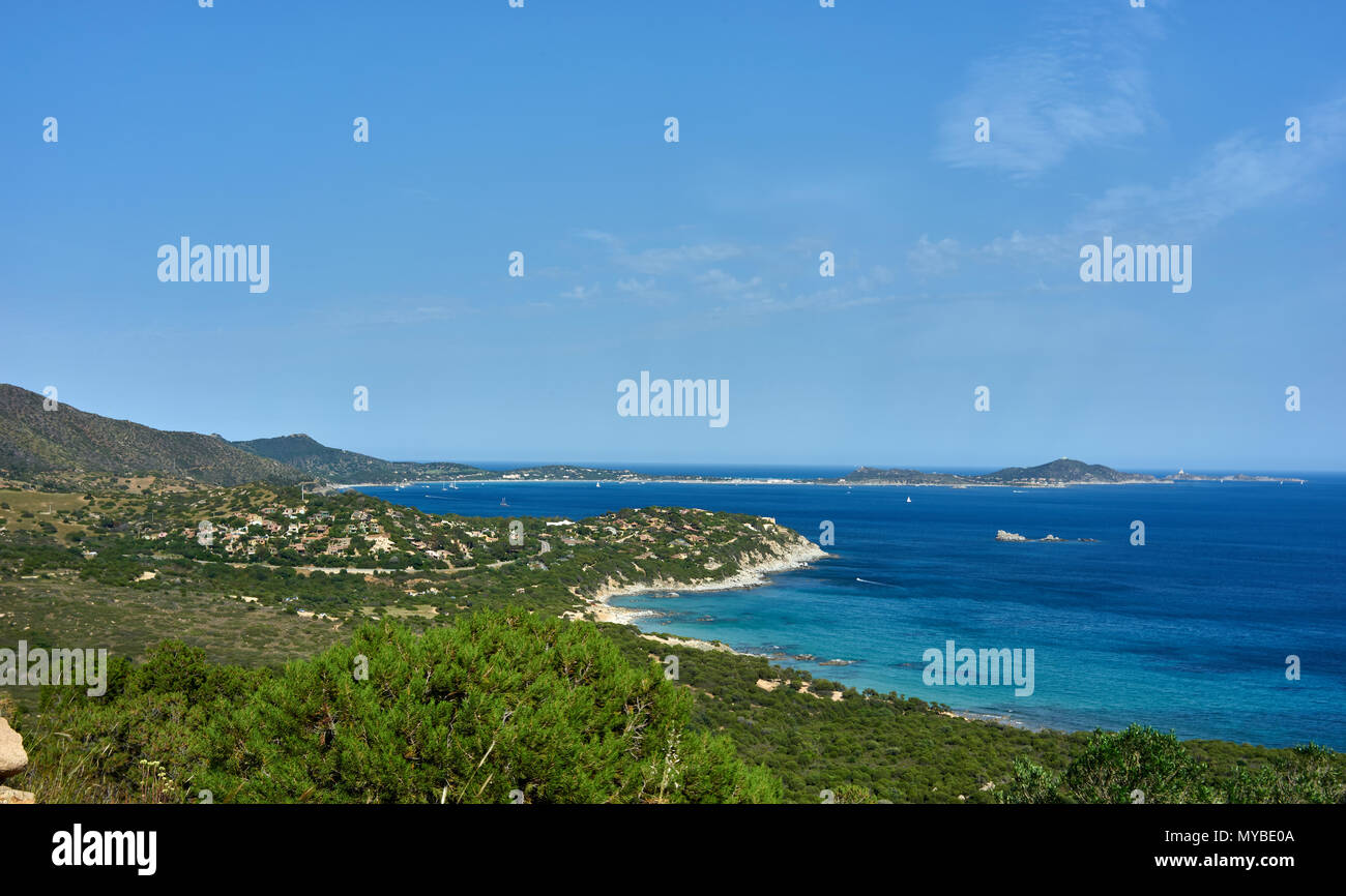 landscape mediterranean sea view Stock Photo - Alamy